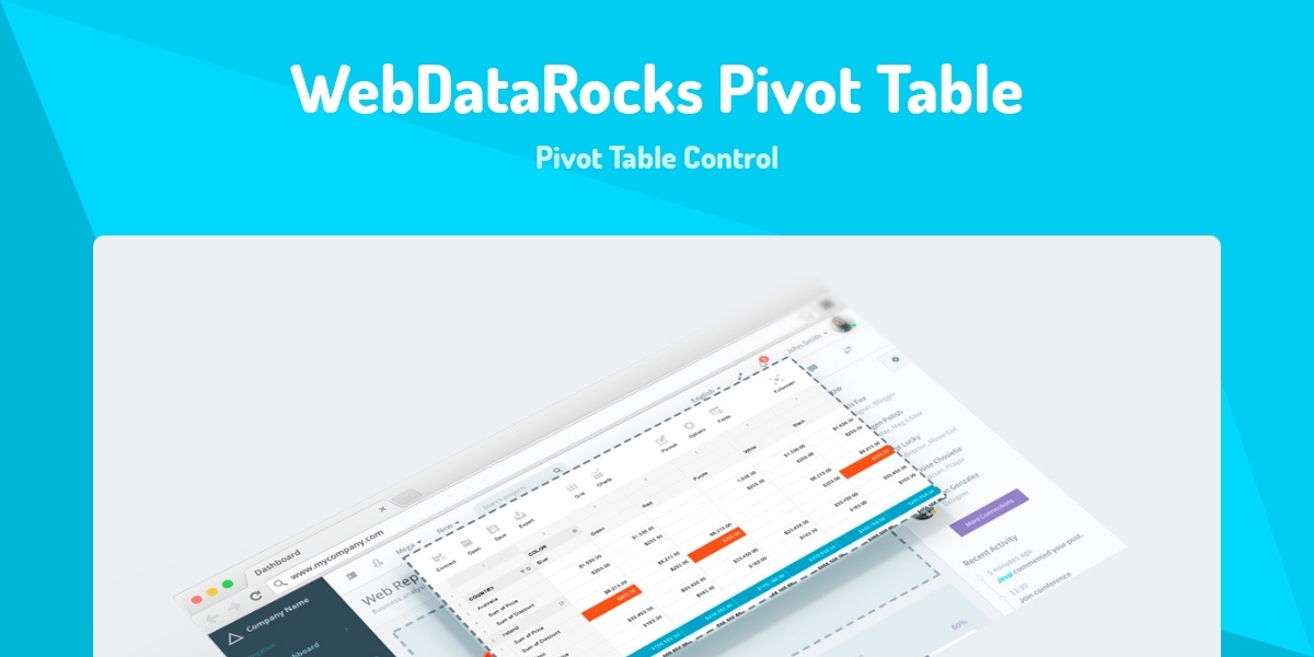 Webdatarocks Pivot Table Pivot Table Control Made With Reactjs